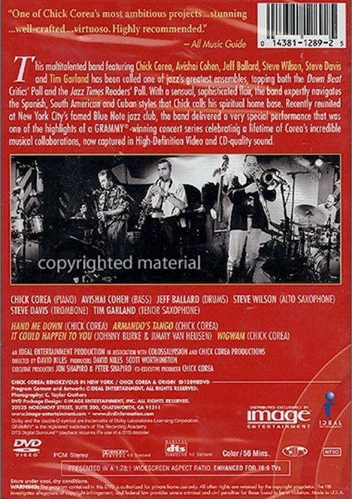 Chick Corea's Origin (DVD 2004) | DVD Empire