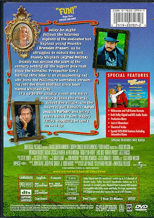 Dudley Do-Right (DVD 1999) | DVD Empire