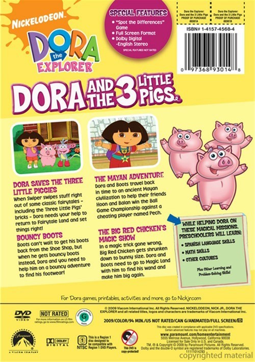Dora The Explorer: Dora And The Three Little Pigs (DVD 2009) | DVD Empire
