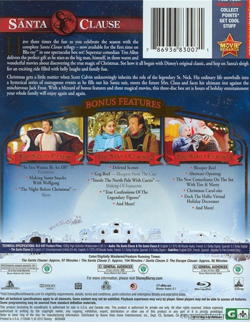 Santa Clause, The: 3 Movie Collection (Blu-ray ) | DVD Empire