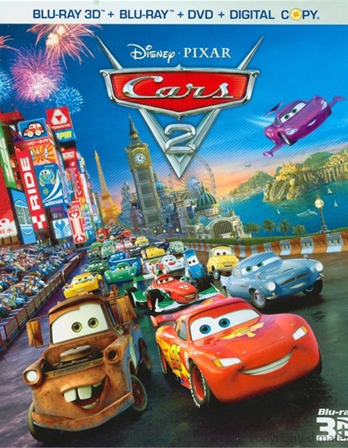 Blu-ray Cars 2 3d / Bluray 3d + 2d + Dvd | 365cine