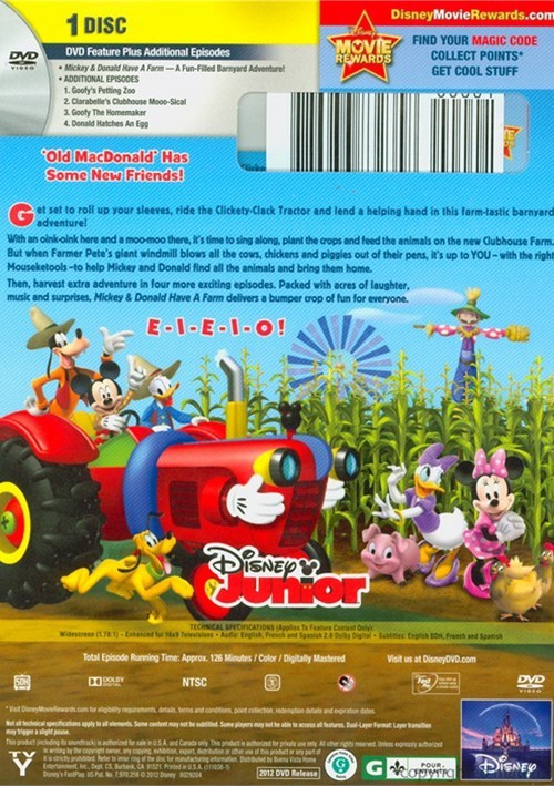 Mickey Mouse Clubhouse: Mickey & Donald Have A Farm (DVD) | DVD Empire