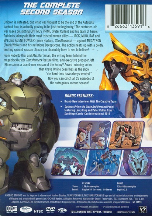 Transformers Prime: Complete Second Season (DVD 2011) | DVD Empire