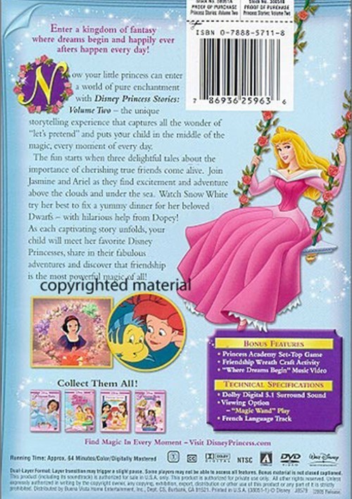 Disney Princess Stories: Tales Of Friendship - Volume 2 (DVD 2005 ...