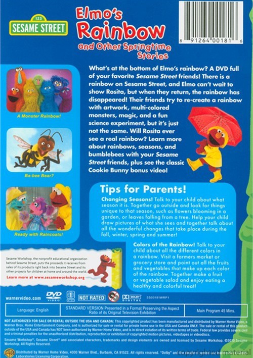 Elmo's Rainbow & Other Springtime Stories (Repackage) (DVD) | DVD Empire
