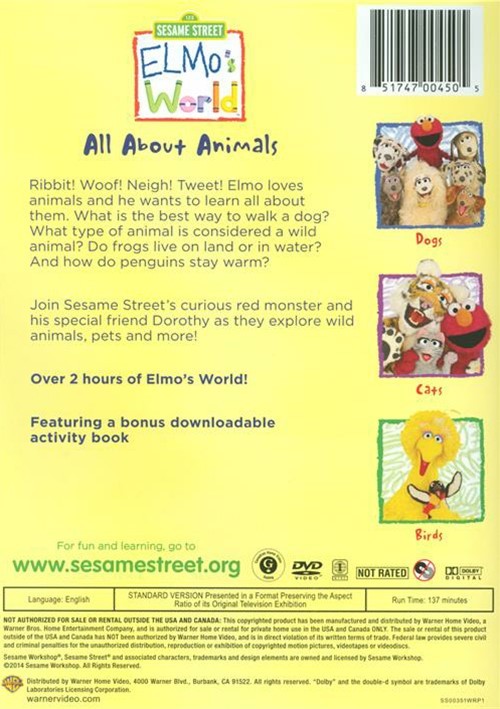 Elmo's World: All About Animals (DVD) | DVD Empire