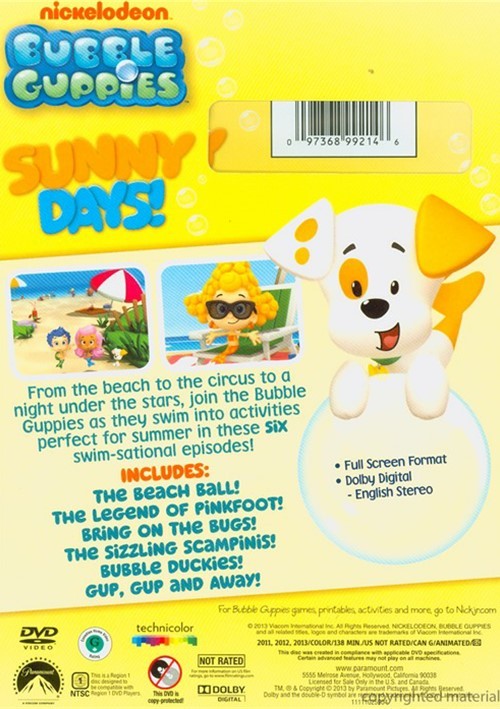 Bubble Guppies: Sunny Days! (DVD) | DVD Empire